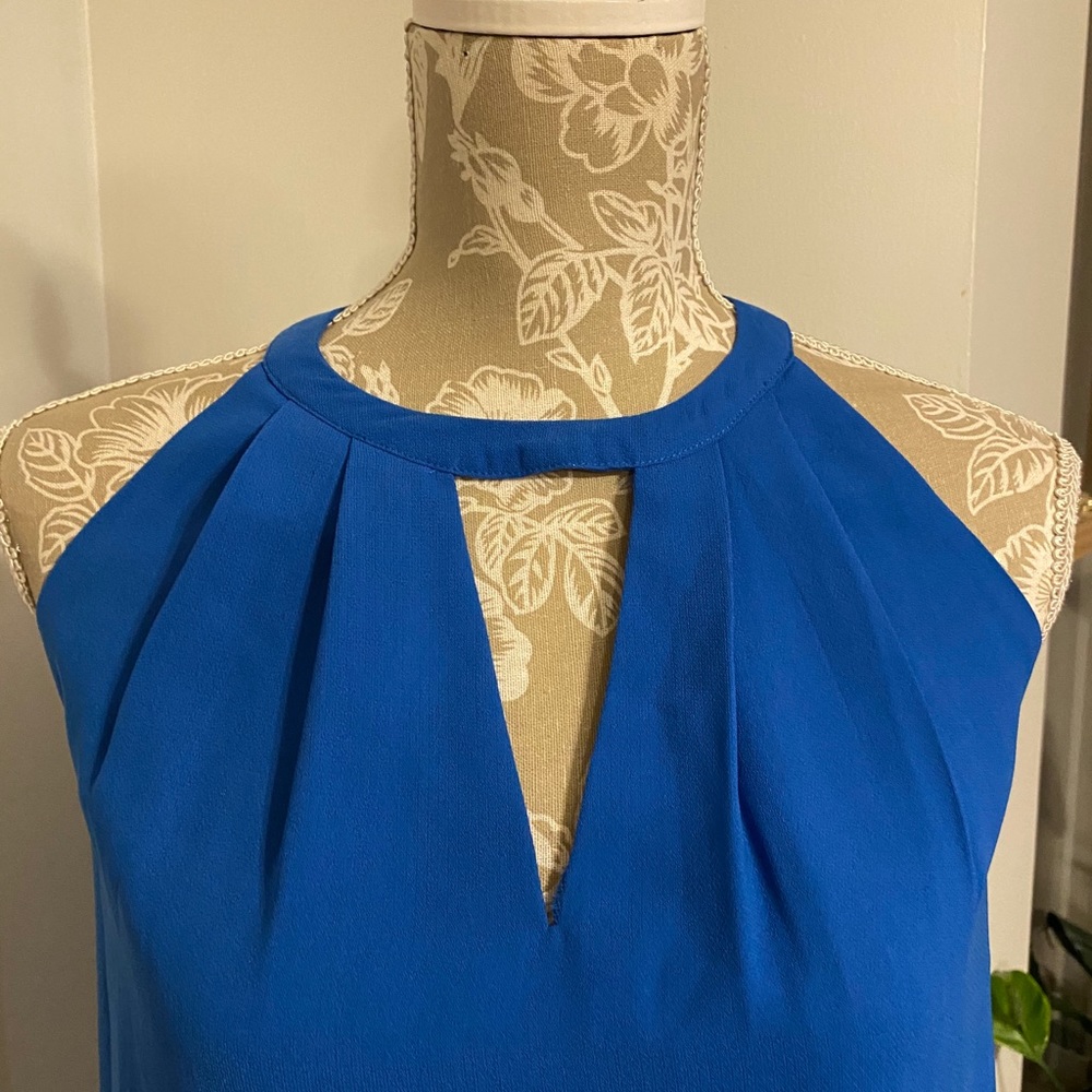 New Greylin Royal Blue Laser Cut Halter Mini - Gem